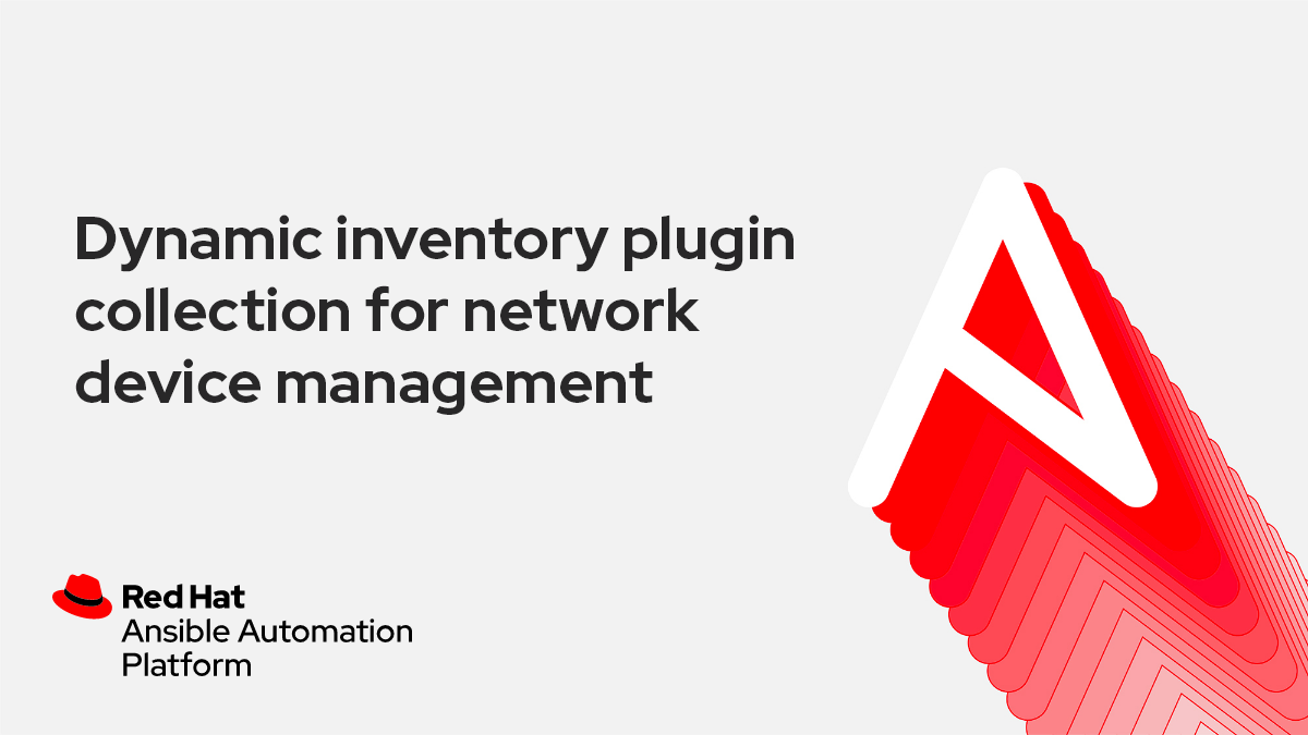 Dynamic inventory plugin collection for network device management